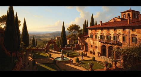Free Tuscan Villa Sunset Photo Tuscan Villa Italian Download At