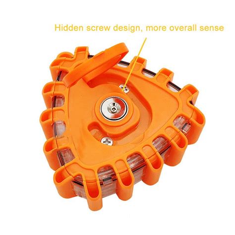 Traffic Safety Warning Light Orange Strong Magneti Vicedeal
