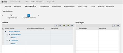 Solved Creation Of Ps Wbs Element For Selected Cproject E Sap