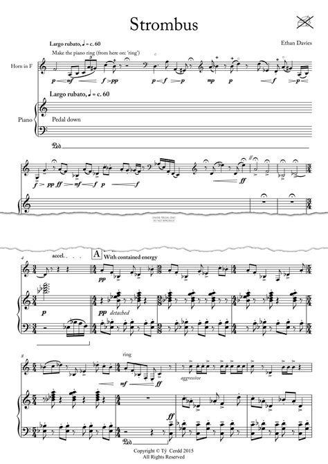 Strombus Sheet Music Piano Horn Pdf Download