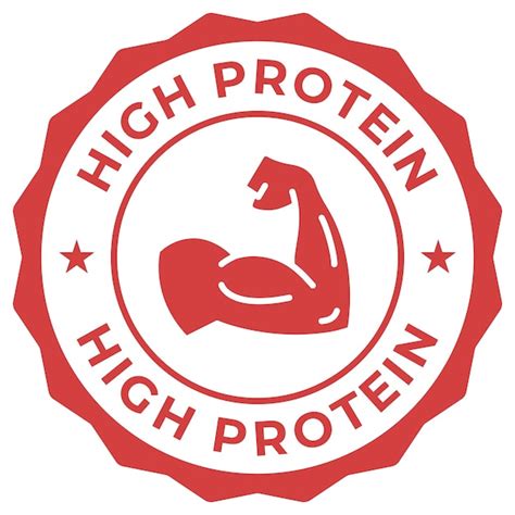 Premium Vector High Protein Label Vector Icon Illustration Rich