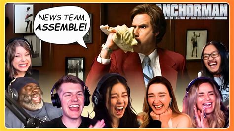 Top News Team Assemble Reactions 🐚 Anchorman 2004 Movie Reaction