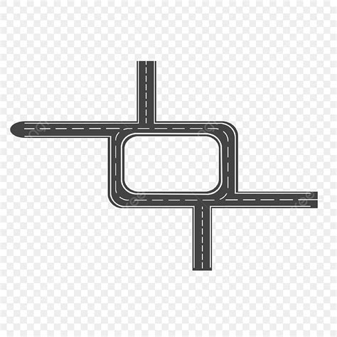 Simple Road Map Clipart