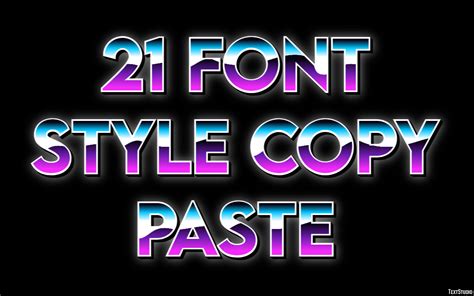21 Font Style Copy Paste Text Effect And Logo Design Font