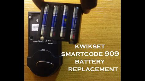 Kwikset Smartcode 909 Battery Replacement Youtube