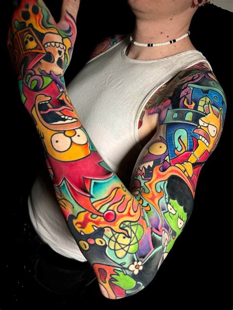 Simpson Fan Tattoos Last Of Us The Simpsons Mash Up I Did Yesterday On