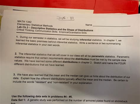 Answered Due 31 Math 1342 Elementary Statistical Bartleby