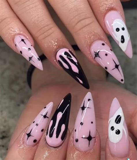 Cute Halloween In 2025 Gothic Nails Halloween Nails Pastel Goth Nails