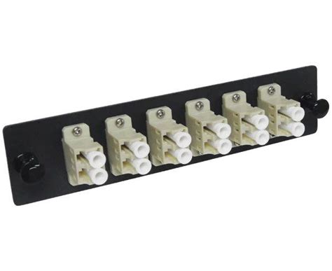 Lc Multimode Lgx Adapter Plate With 6 Vertical Duplex Couplers