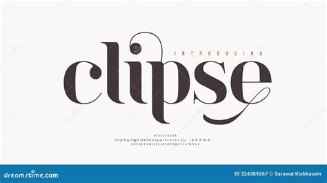 Elegant Alphabet Letters Font Logo Typography Luxury Classic Lettering