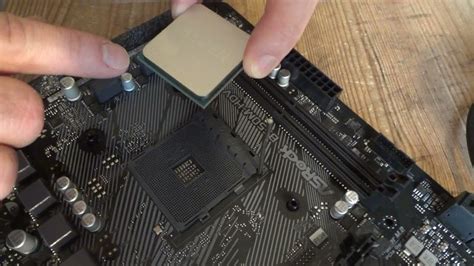 Prepare Motherboard For Computer Assembly Install Amd Processor And