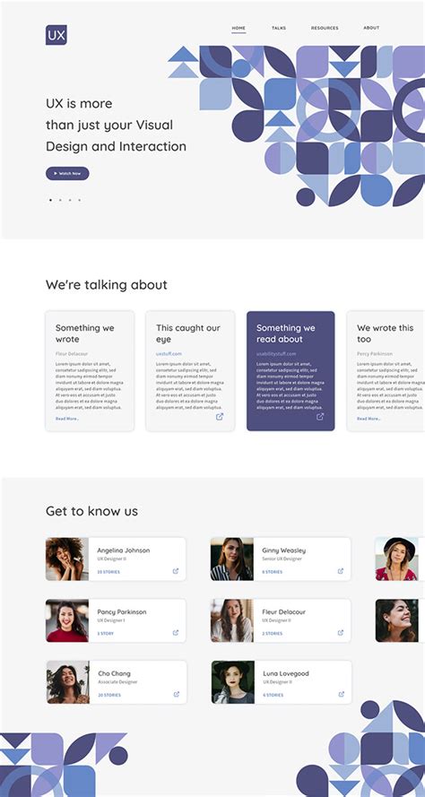 Minimal Blog Site UX On Behance