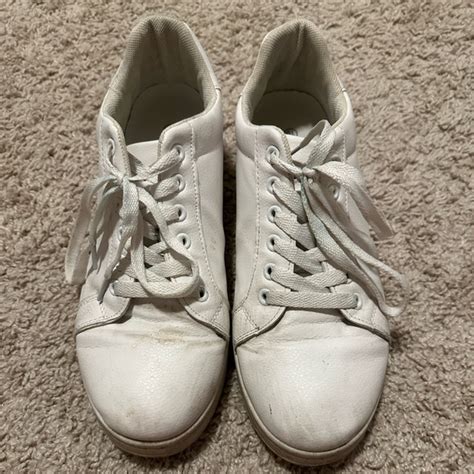 Macys Shoes White Lace Up Sneakers Poshmark