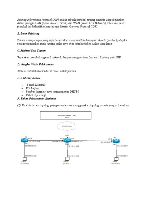 Routing Information Protocol Mikrotik Pdf