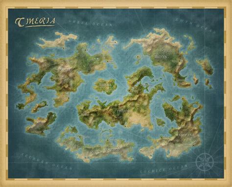 Artstation Tineria World Map Seth Mcleod Map World Map Seth