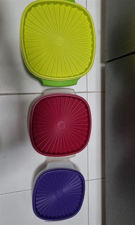 Tupperware Container 3 Pcs Furniture And Home Living Kitchenware