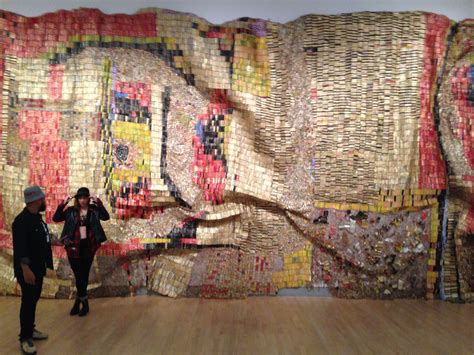 Earths Skin 2007 By El Anatsui Displayed At The Brooklyn Museums