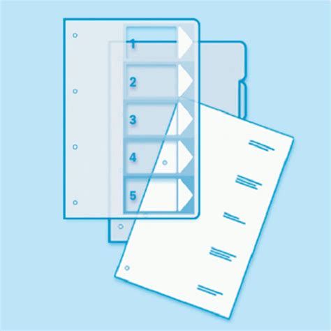 Leitz Pc Beschriftbares Register Plastik Zahlen 1 10 1293 00 00