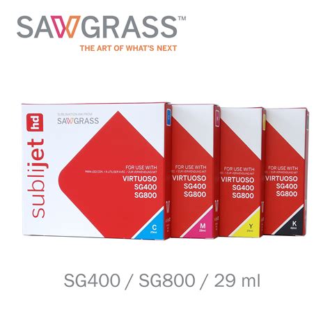 SAWGRASS SubliJet HD Inks für SAWGRASS Drucker Mod3lle SG400 + SG800 ...