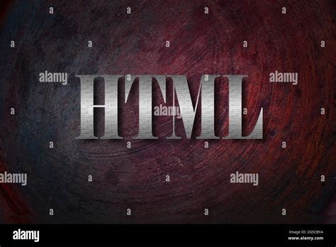 HTML Text On Background Stock Photo Alamy