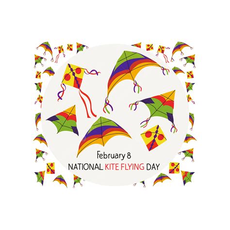 Kite Flying Day Vector Illustration National Kite Flying Day Kite