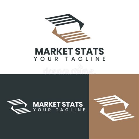 Market Stats Logo Vector Illustration Stock Vector Illustration Of