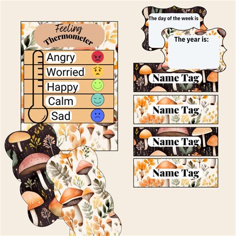 Unique Classroom Designs Forest Mushroom Design Teaching Resources