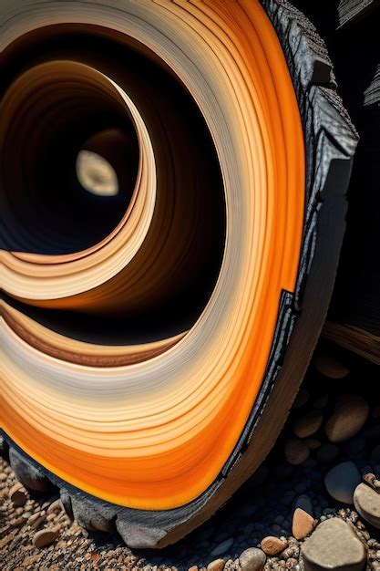 Premium Ai Image Sawn Off Logs Exposing Crosssection With Cracks Closeup Texture Of Background