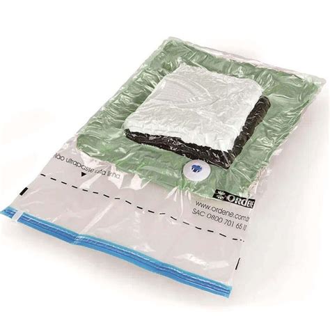 Kit 6 Sacos Vac Bag Para Roupas Ordene Médio 45x65cm A Vácuo
