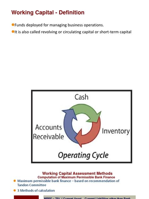 Working Capital Assessment Methods Pdf