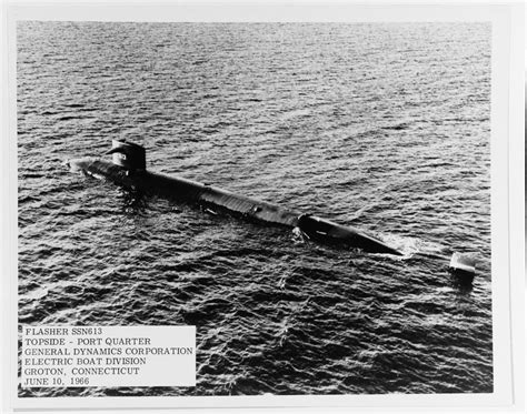 Usn 1117522 Uss Flasher Ssn 613