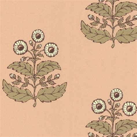 Floret Wallpaper Nude Country Cottage Wallpaper Fandp Interiors
