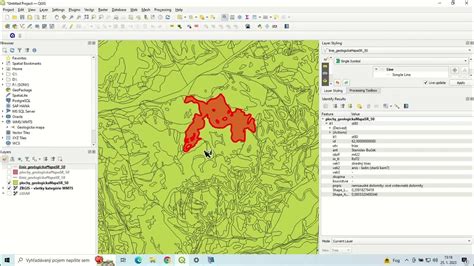 Offline Version Of Geological Map Shp Shapefile Qgis Slovakia Youtube