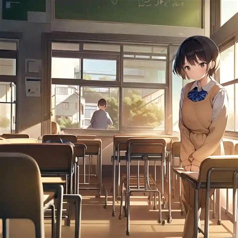 日系教室手机壁纸｜安静校园背景图片 少女课间「哲风壁纸」