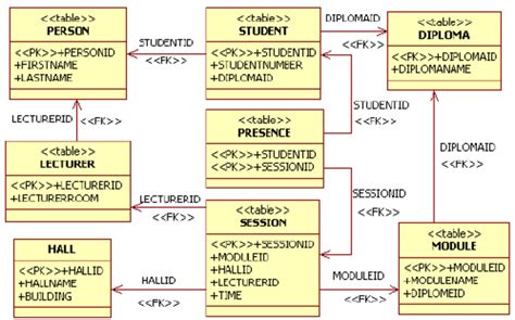 The Schema Of Schooling Database Download Scientific Diagram