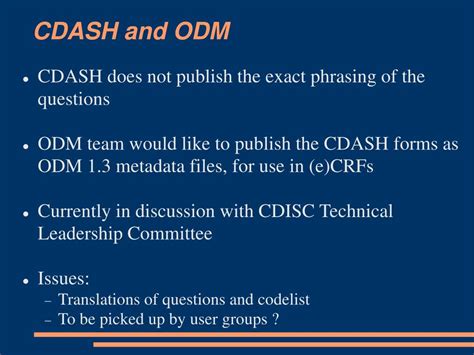 Ppt Future Trends In Cdisc Advancing Sdtm Odm And More Powerpoint
