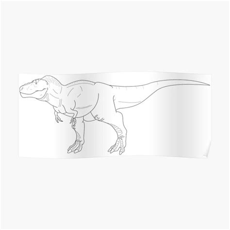 Tyrannosaurus Rex Poster For Sale By Theblazinggecko Redbubble