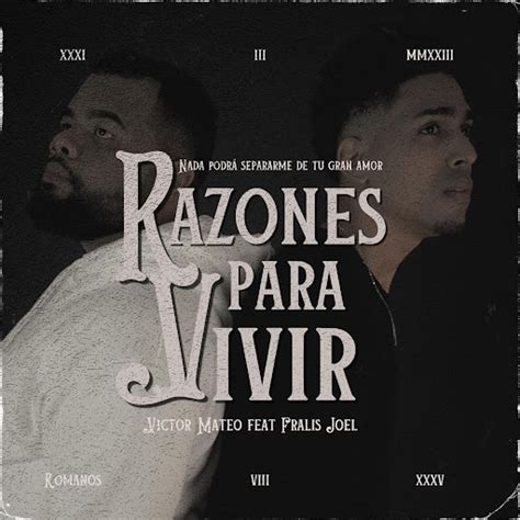 Razones Para Vivir Feat Fralis Joel Youtube Music