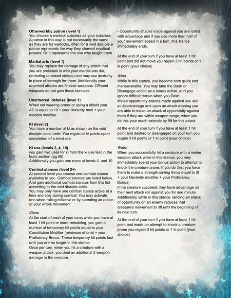 The Void Disciple V1 Classes Of Sokoku Runearthedarcana