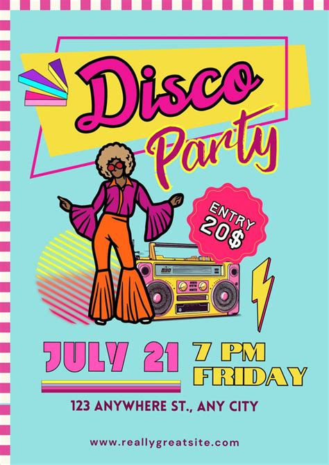 Free And Customizable Disco Templates