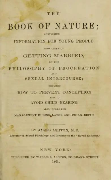 Book Of Nature 10 Hilarious Sex Lessons From 1861 Lulzcom