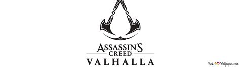 Assassins Creed Valhalla Logo 8k Wallpaper Download