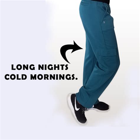Our Caribbean Blue Fleece Lined Scrub Pants Gives A New Level To