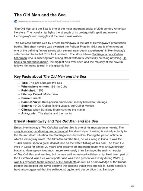 The Old Man And The Sea Pdf