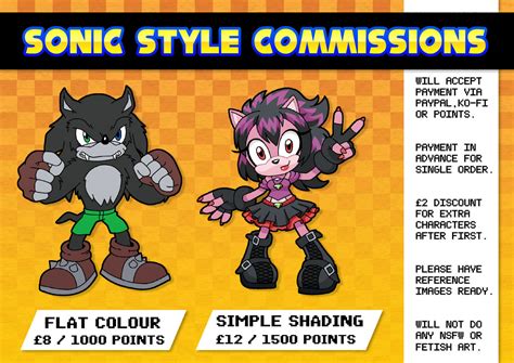 Sonic Commissions Open Paypal Kofi Or Points By Robertbeggart On