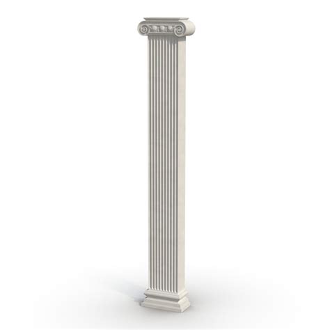 Pilaster Ionic Greco Roman 3d 3ds