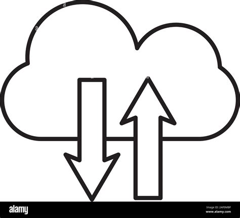 Cloud Computing Server Technology Icon Stock Vector Image And Art Alamy