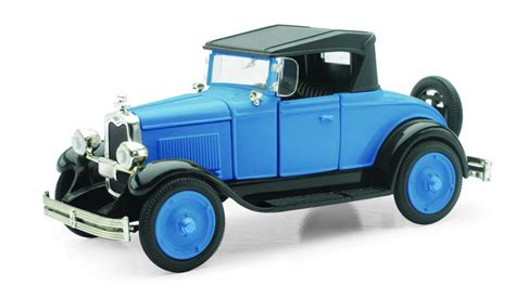 New Ray 1928 Chevrolet Roadster Blue 132 Diecast Model Car Toytooth