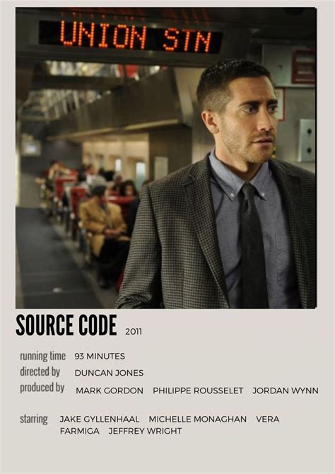 Source Code Polaroid Movie Poster Poster De Peliculas Peliculas