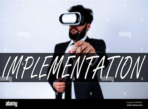 Handwriting Text Implementation Business Idea The Process Of Making Something Active Or